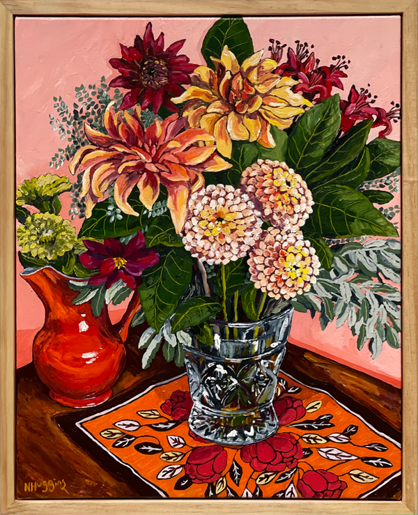 Peachy Keen by Narelle Huggins - Turua Gallery