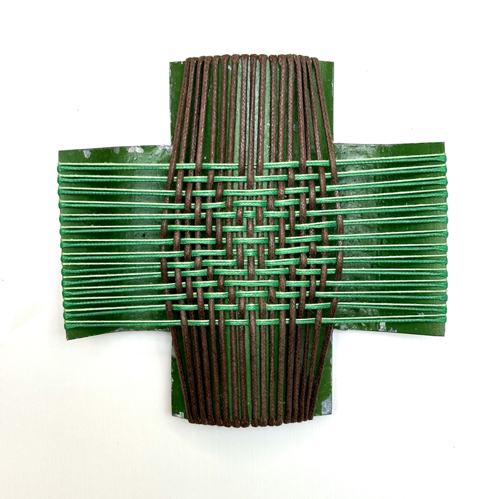 Weave me in Green IV I Gilly Sheffield - Turua Gallery