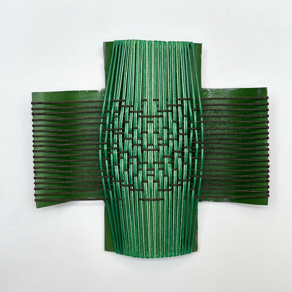 Weave me in Green I I Gilly Sheffield - Turua Gallery