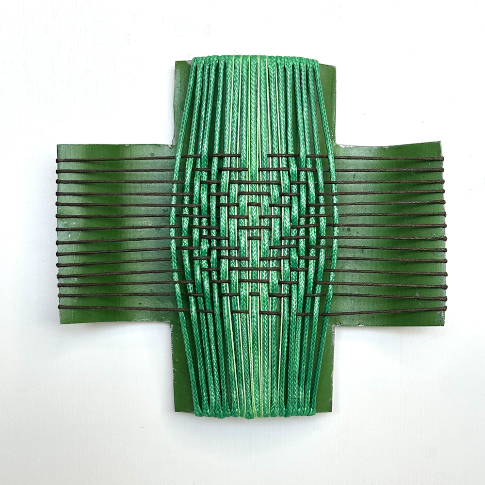 Weave me in Green V I Gilly Sheffield - Turua Gallery
